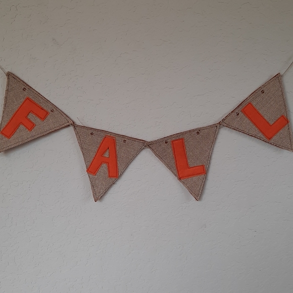 Handmade | Holiday | Fall Burlap Farmhouse Banner | Poshmark